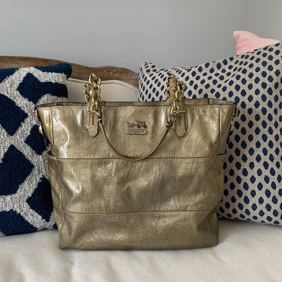 Coach | Bags | Coach Madison Patent Leather Tote | Poshmark